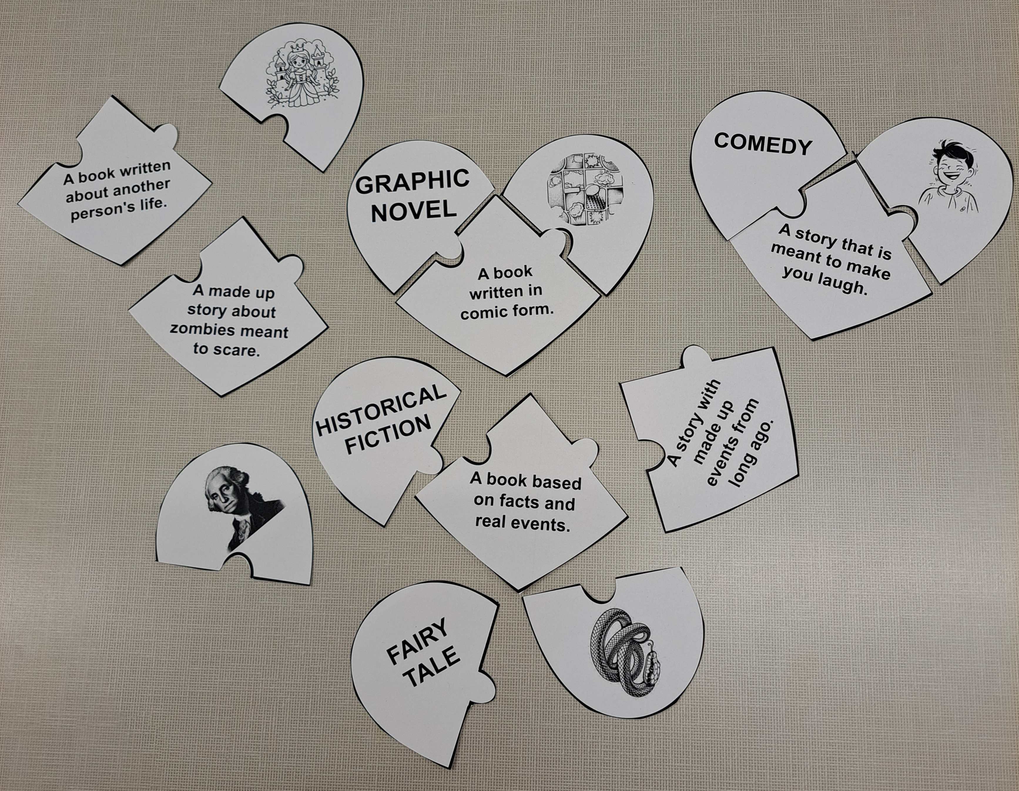 Book Genre Matching Games for Library Centers – Tech Fun In The Library