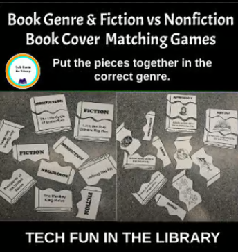 Book Genre Matching Games for Library Centers – Tech Fun In The Library